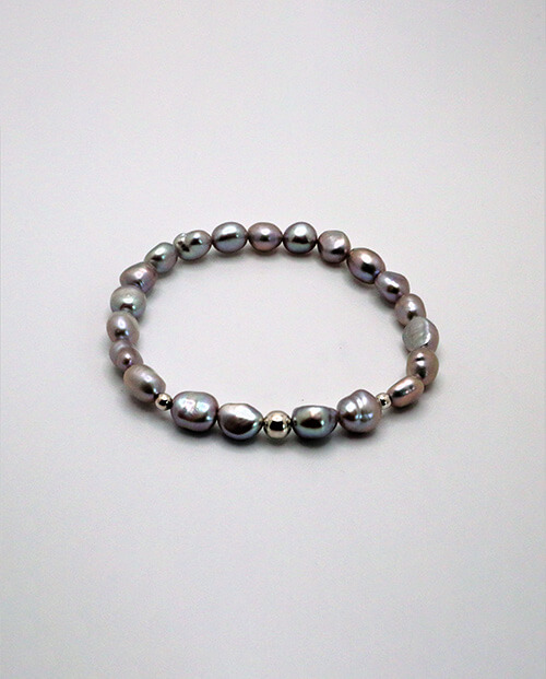 PEARLS AND SILVER BRACELET 139 - Boulev